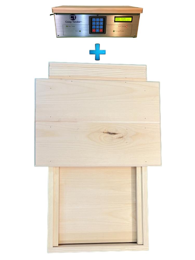 Large Automatic Chicken Coop Door: 12×12 for 8-20 Birds | Coop Tender